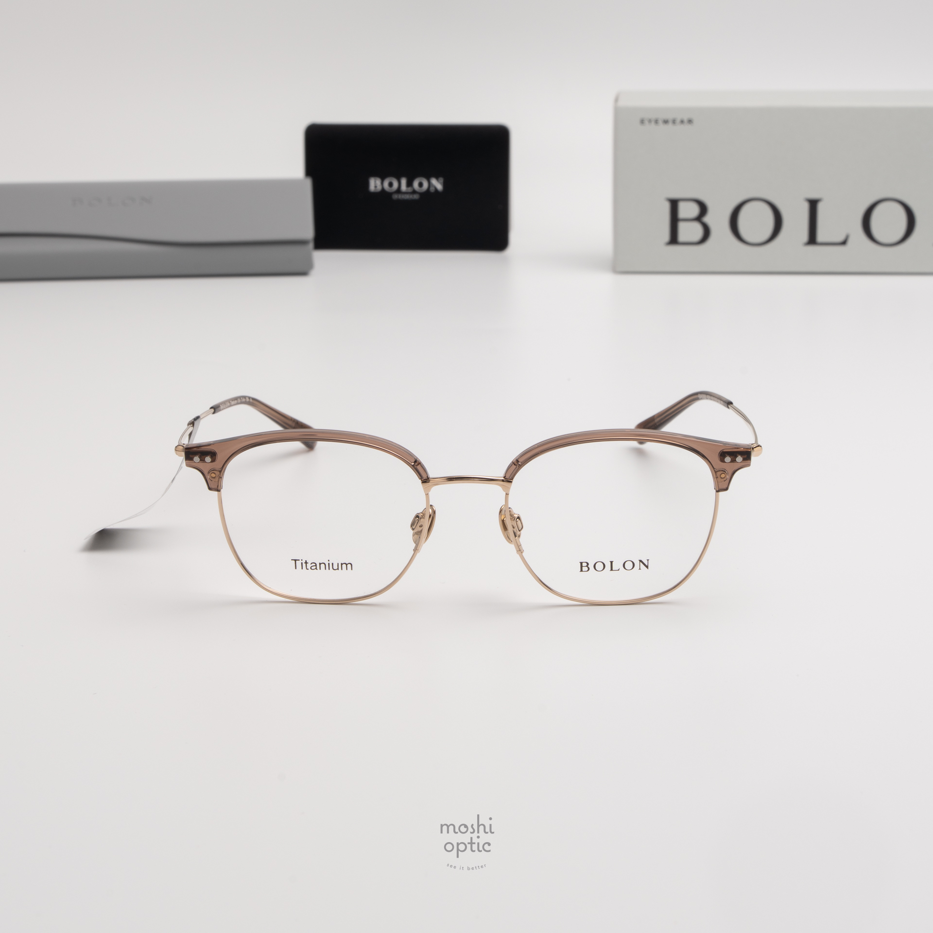 แว่นสายตา BOLON รุ่น BA6068 B21 Clear Coffee